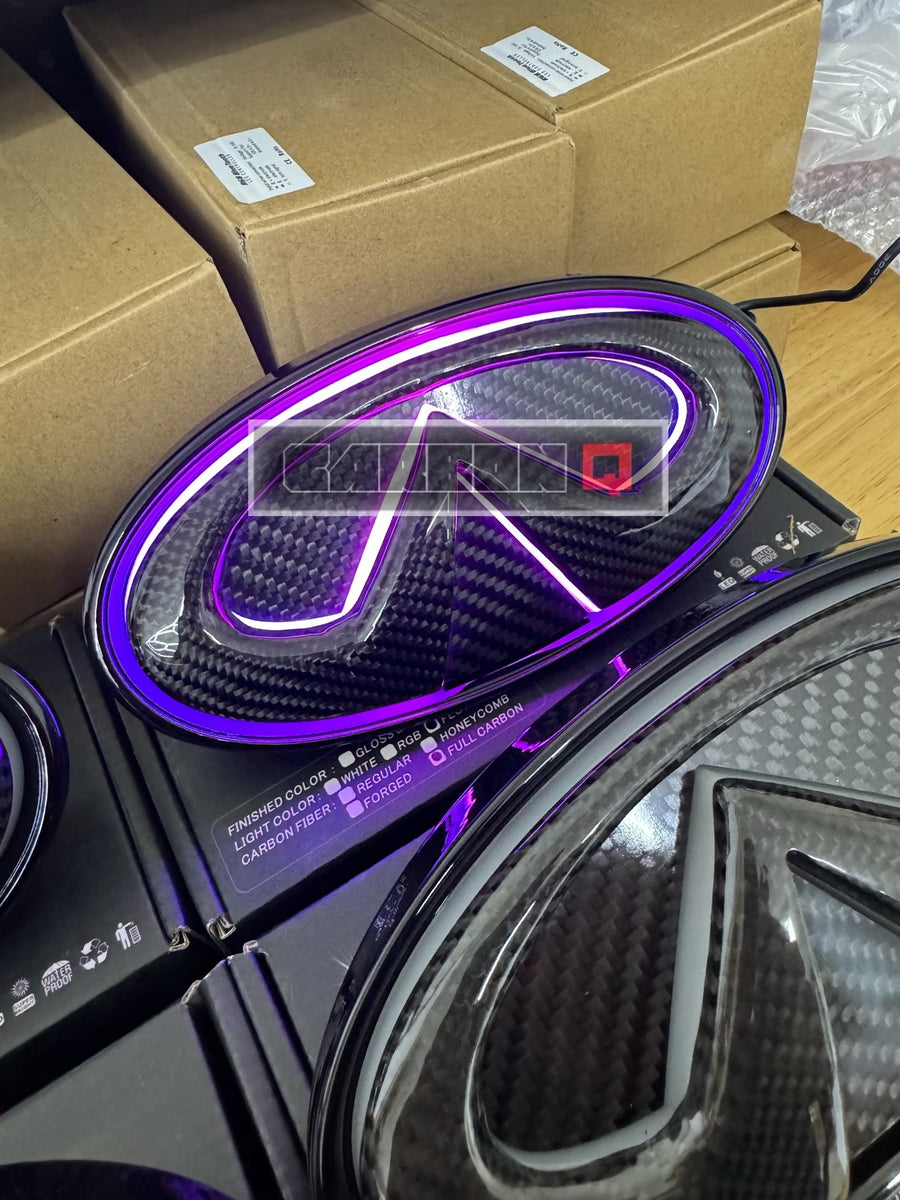 Q50 Carbon RGB LED Emblem – CarbonQ